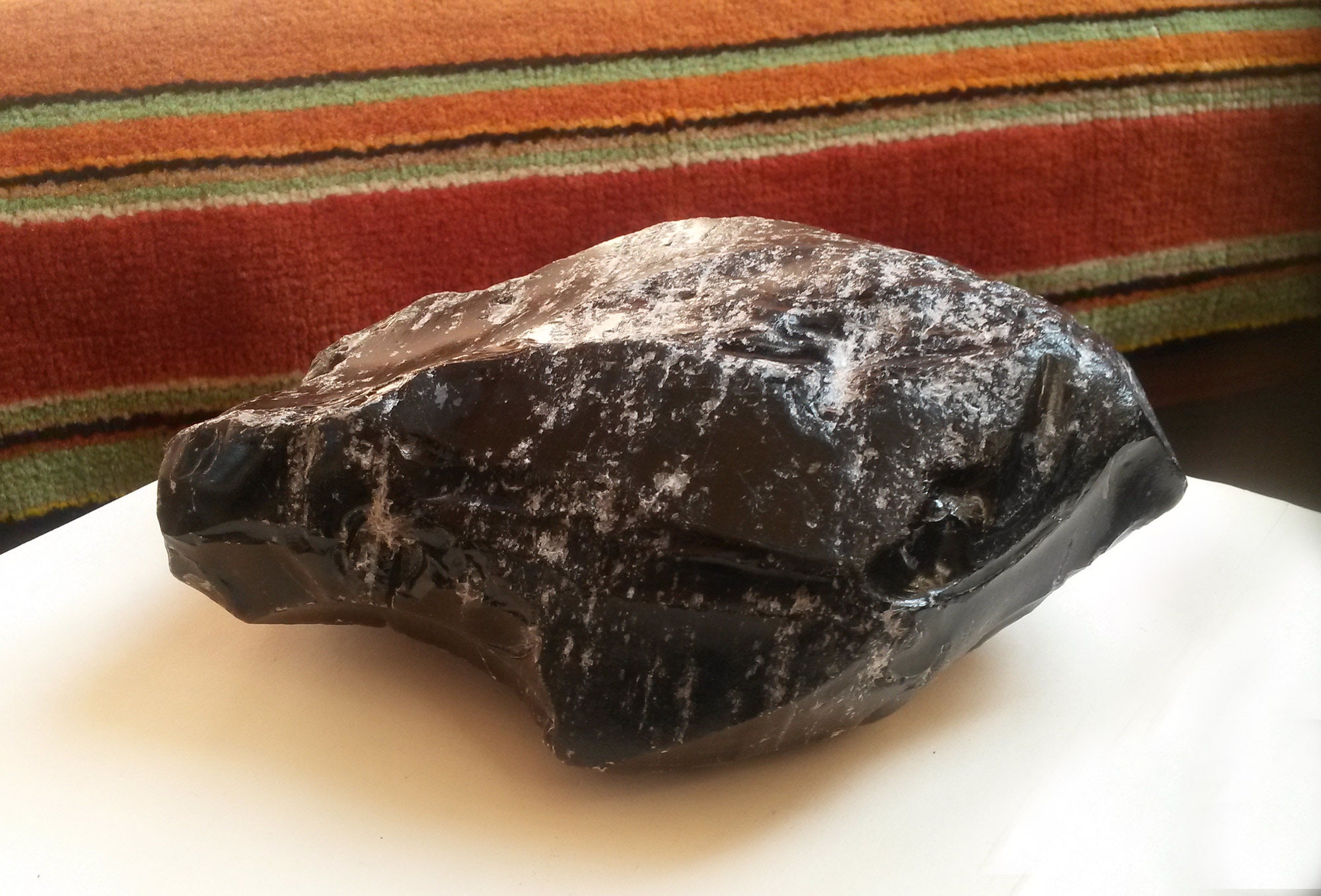 Big Raw Obsidian, Black Alpine Obsidian, Natural Healing Crystal ...