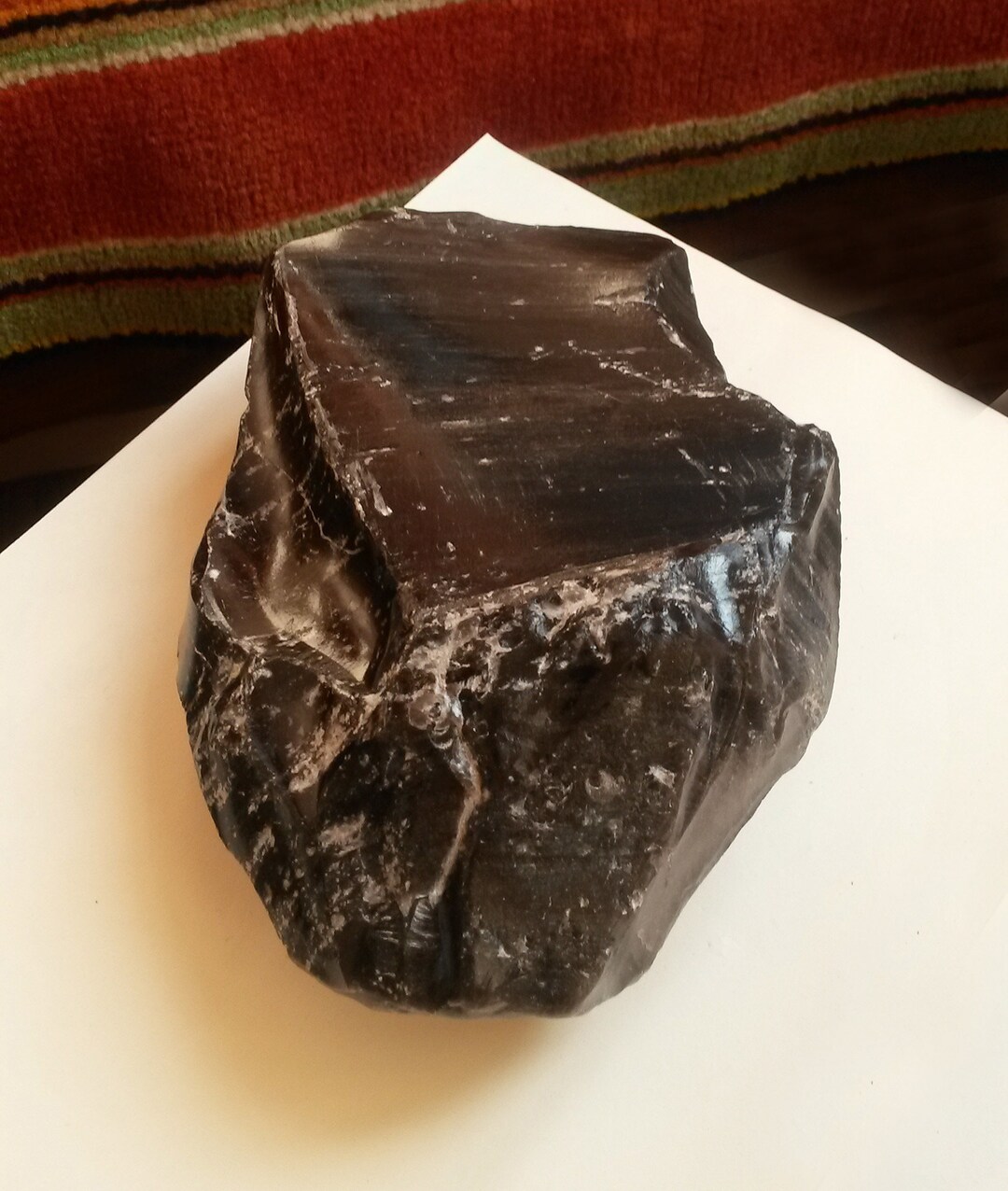 Big Raw Obsidian, Black Alpine Obsidian, Natural Healing Crystal ...