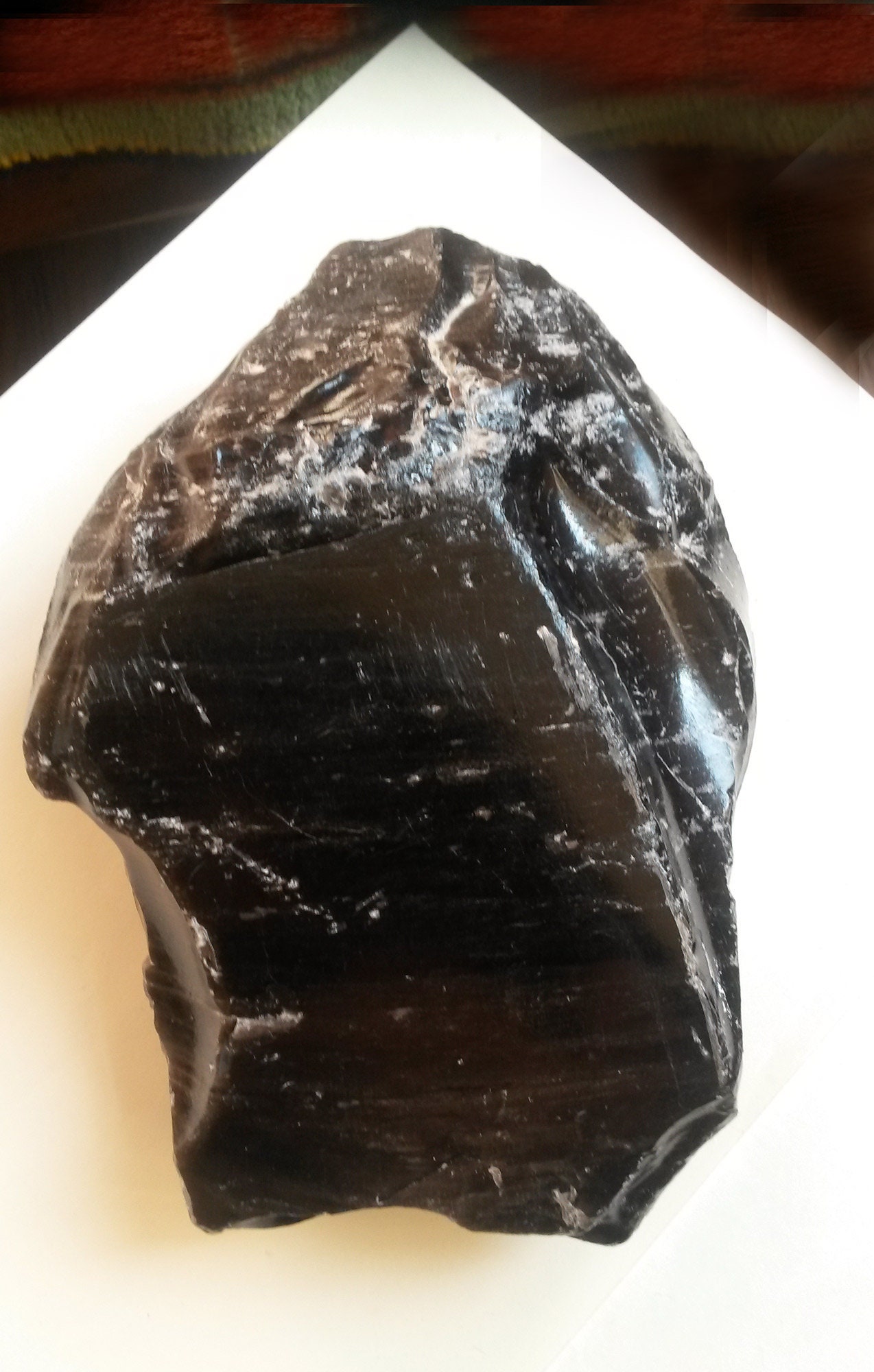 Big Raw Obsidian, Black Alpine Obsidian, Natural Healing Crystal ...
