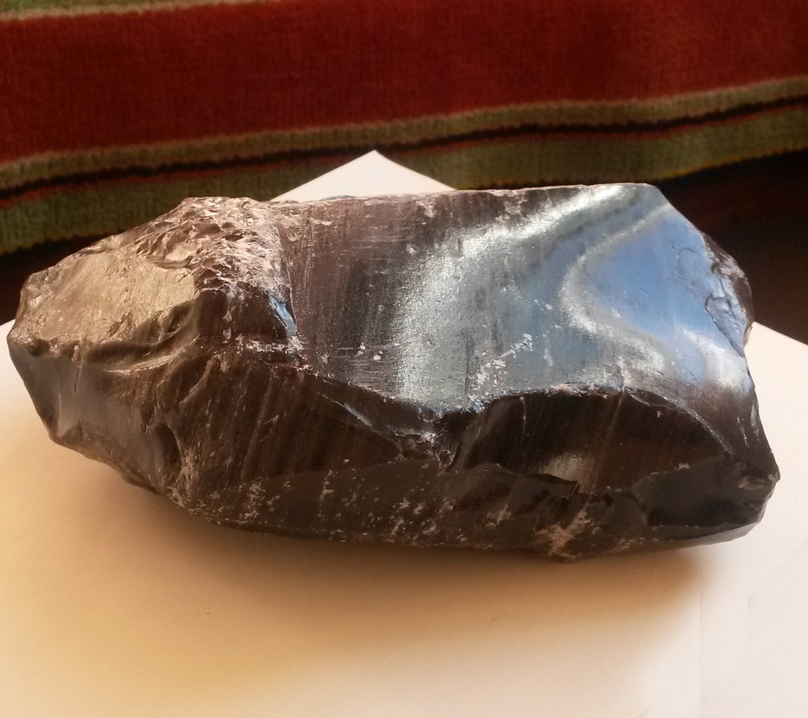 Big Raw Obsidian Black Alpine Obsidian Natural Healing - Etsy