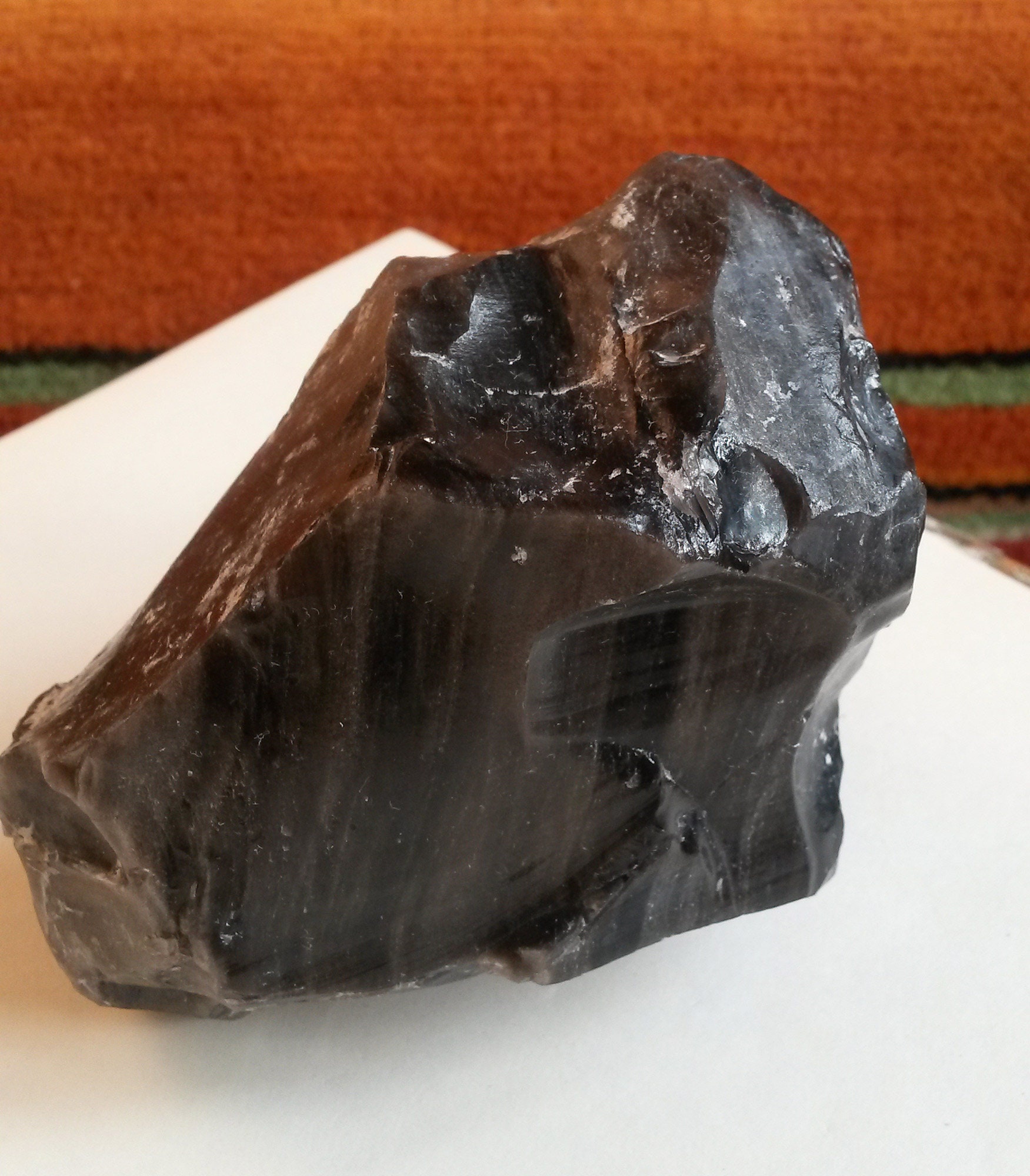 Raw Obsidian, Black-gray Alpine Obsidian, Natural Healing Crystal ...