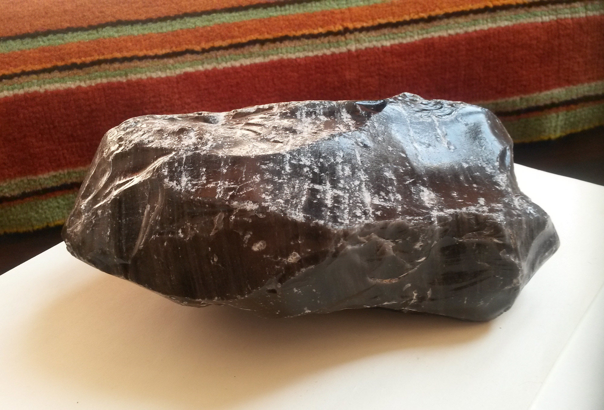 Big Raw Obsidian, Black Alpine Obsidian, Natural Healing Crystal ...