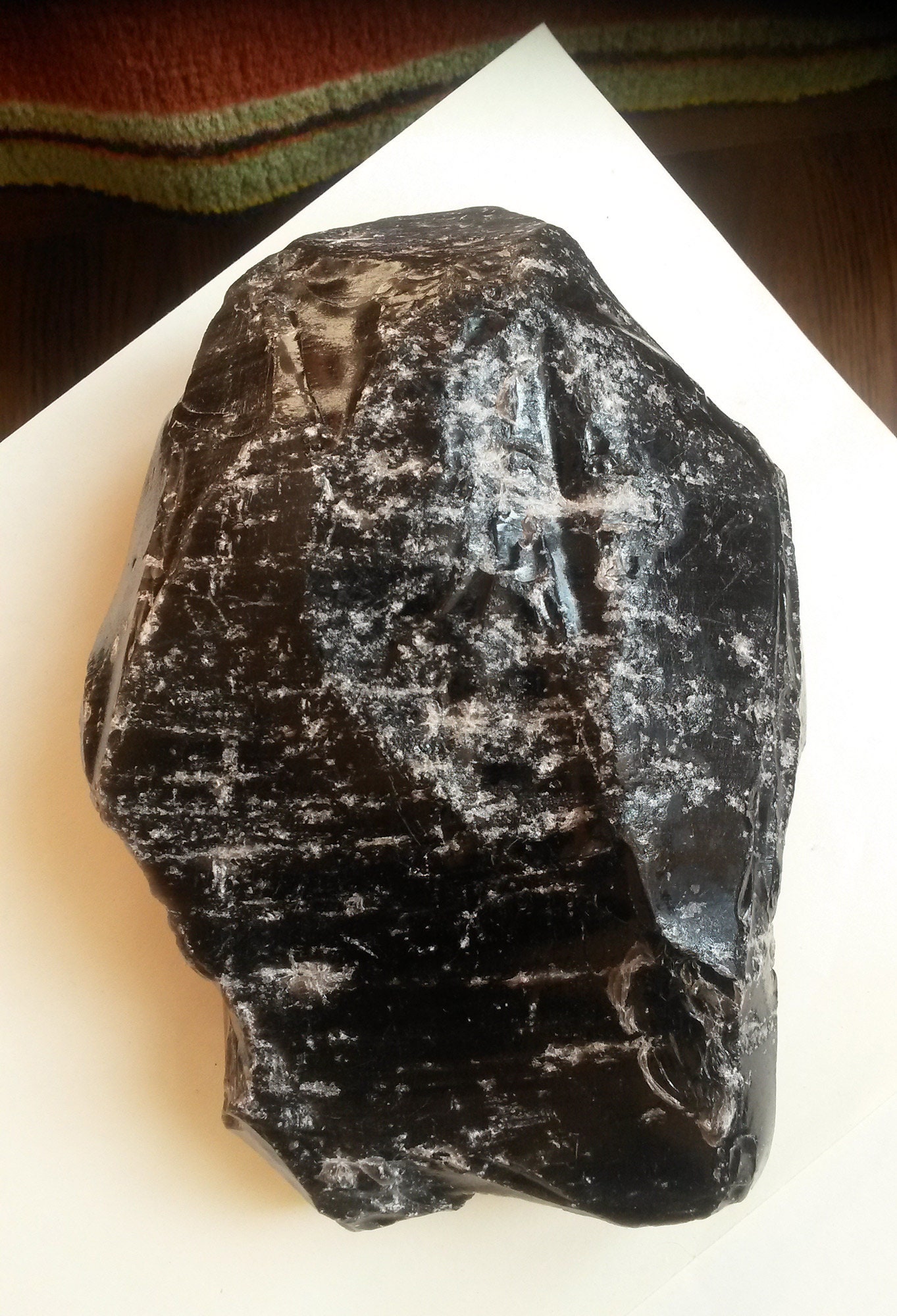 Big Raw Obsidian, Black Alpine Obsidian, Natural Healing Crystal ...