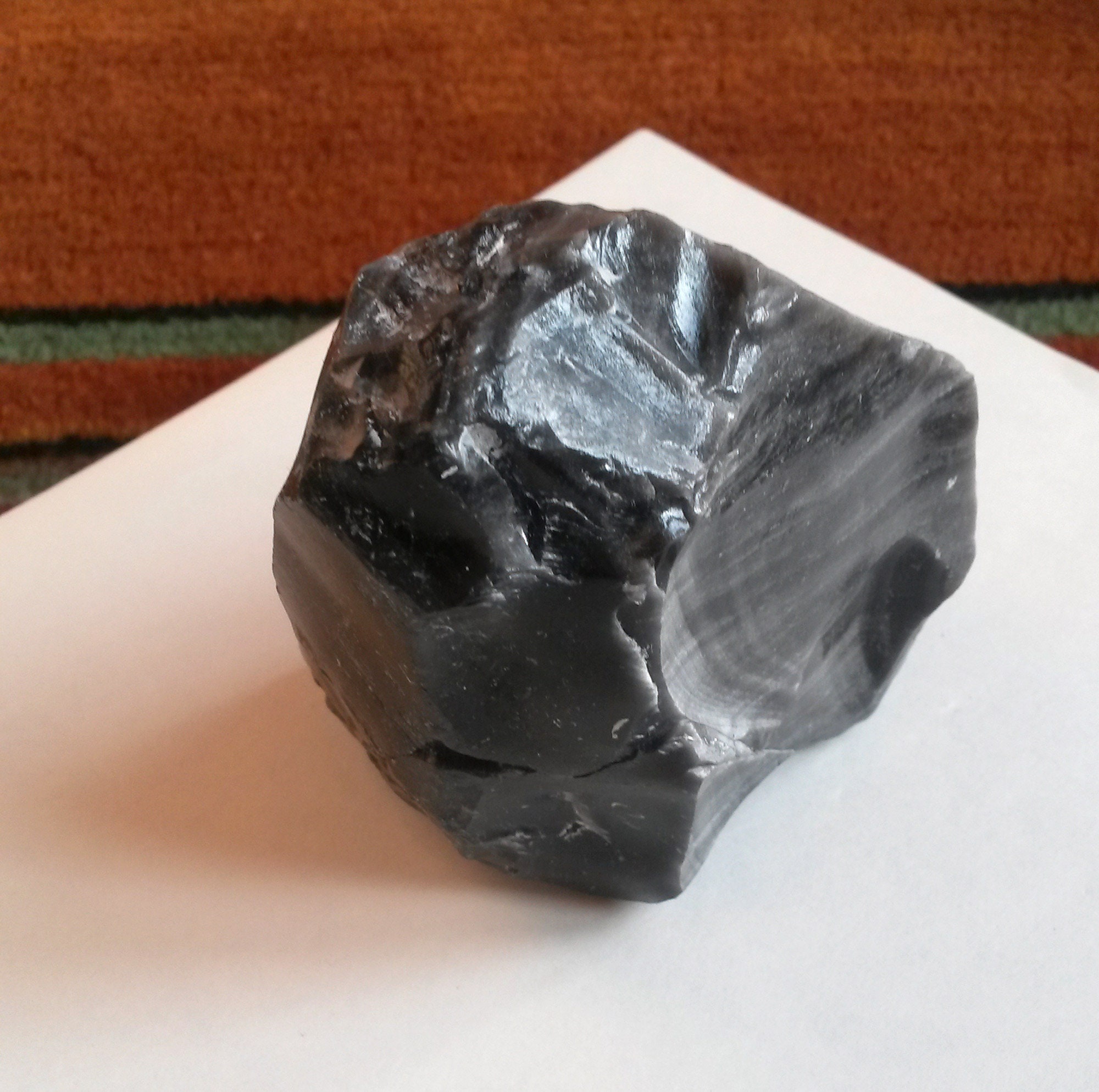 Raw Obsidian, Black-gray Alpine Obsidian, Natural Healing Crystal ...