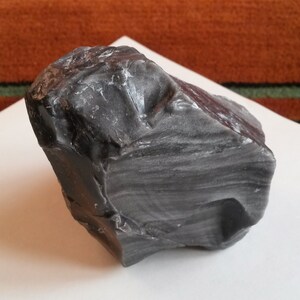 Raw Obsidian, Black-gray Alpine Obsidian, Natural Healing Crystal ...