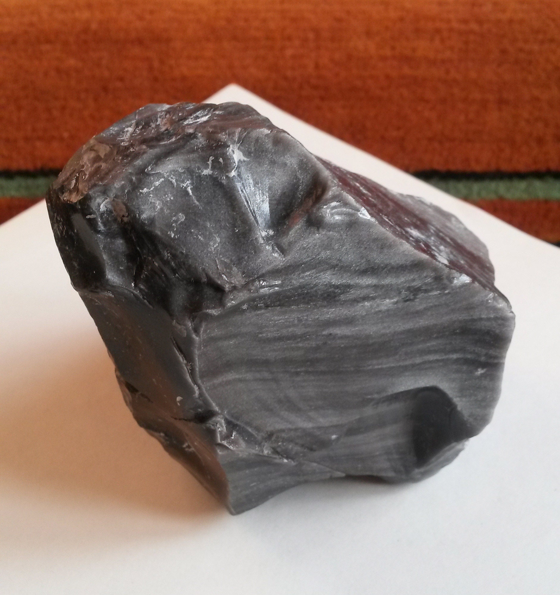 Raw Obsidian, Black-gray Alpine Obsidian, Natural Healing Crystal ...