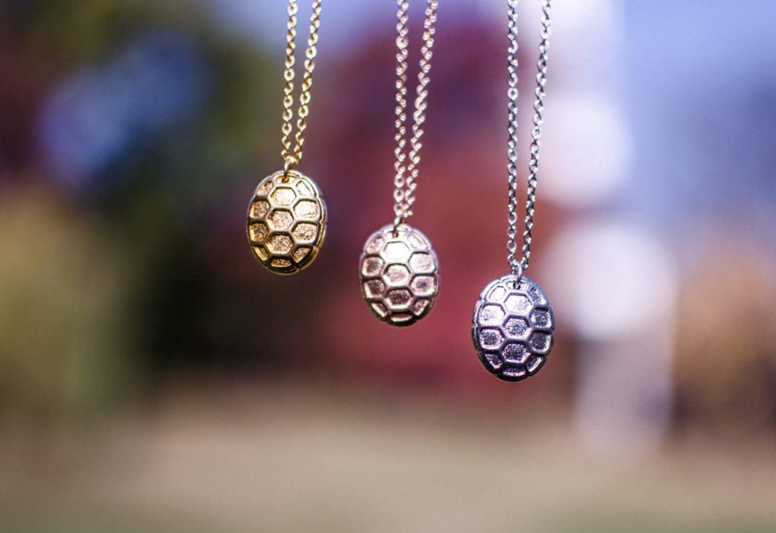 Turtle Shell Necklace 18K Rosegold - University of Maryland - Etsy