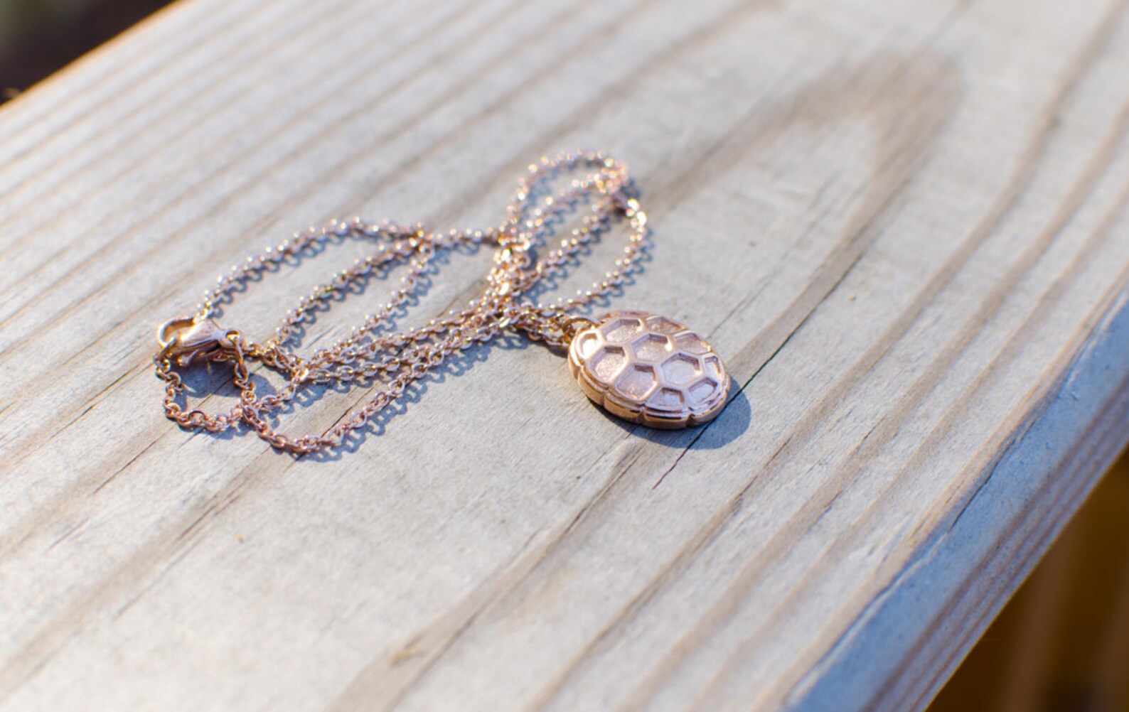 Turtle Shell Necklace 18K Rosegold - University of Maryland - Etsy