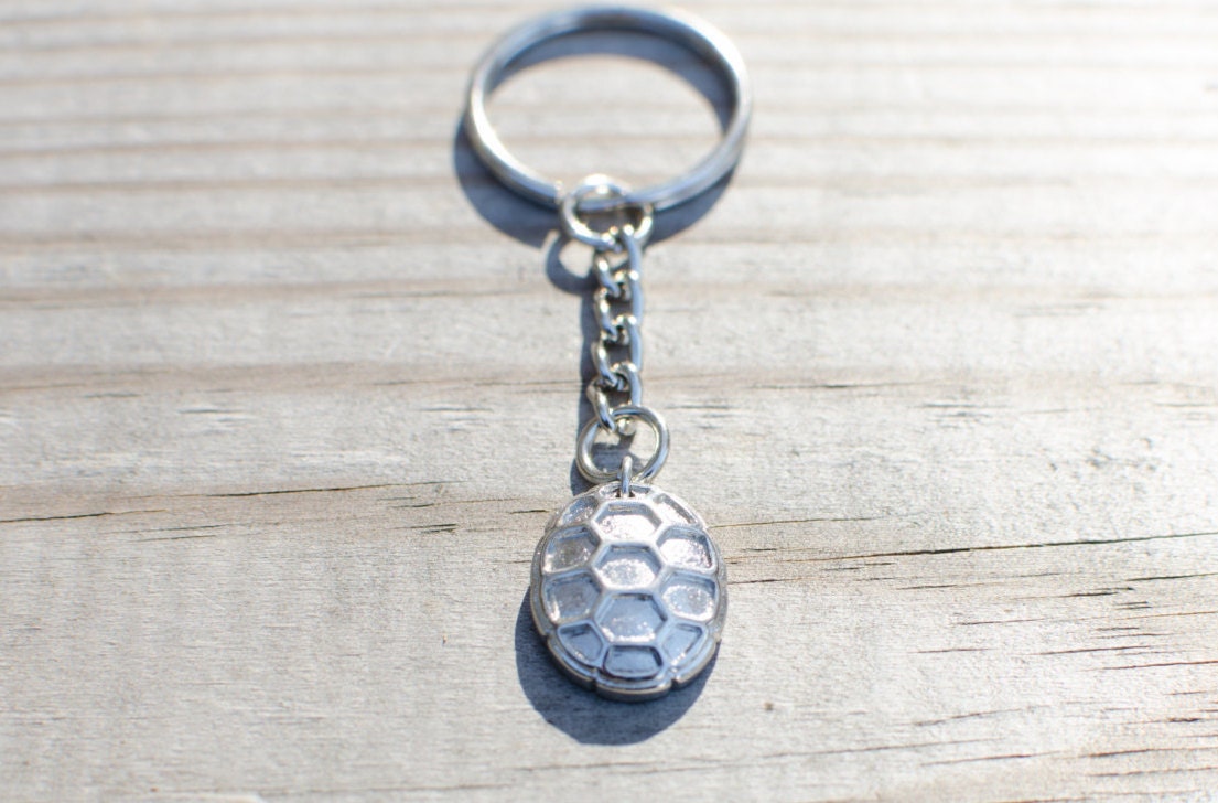 Steel Turtle Shell Keychain - University of Maryland - UMDCP - Etsy