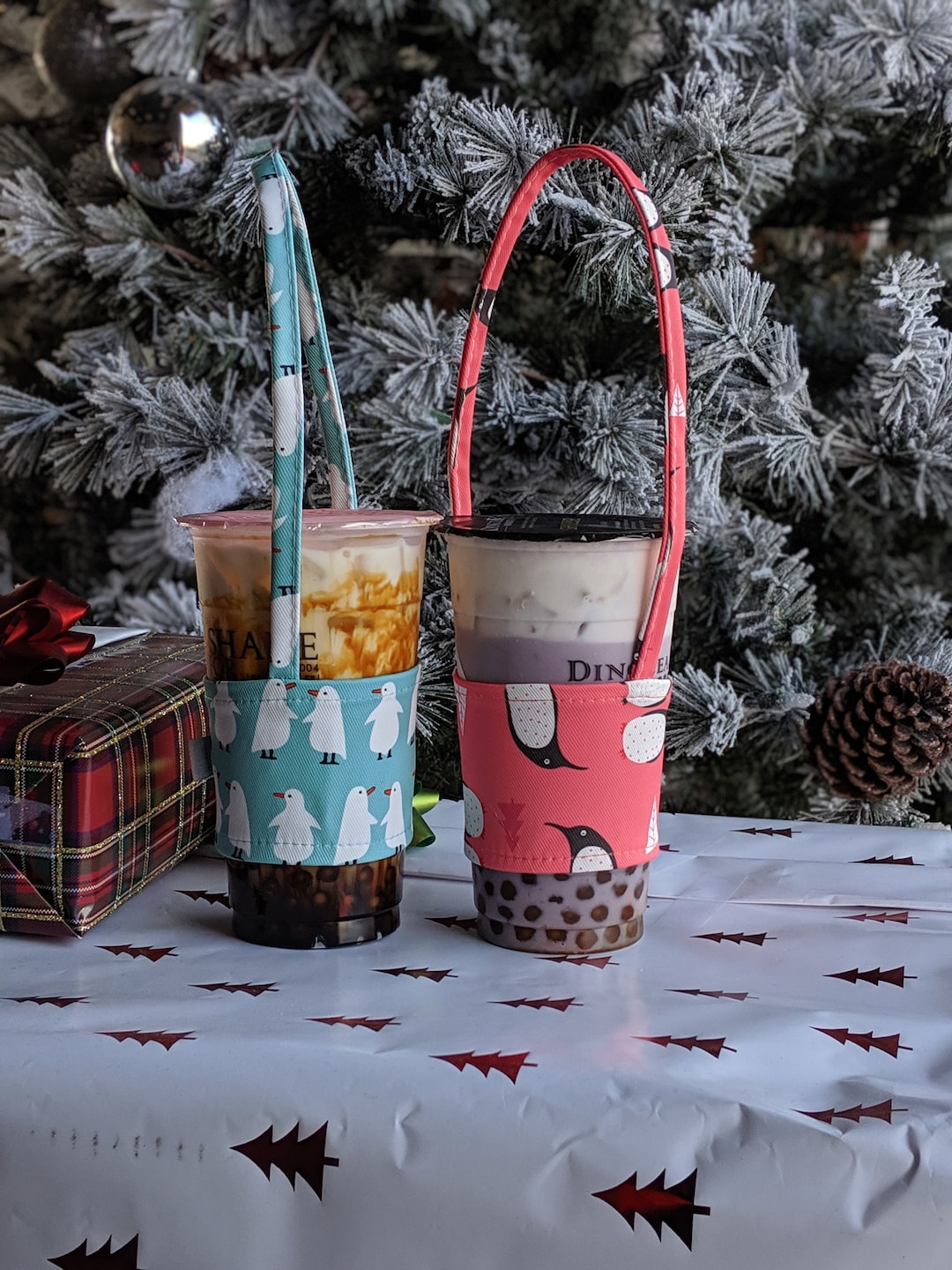 Boba Carrier - Boba Holder - Bubble Tea Carrier - Penguins - Etsy