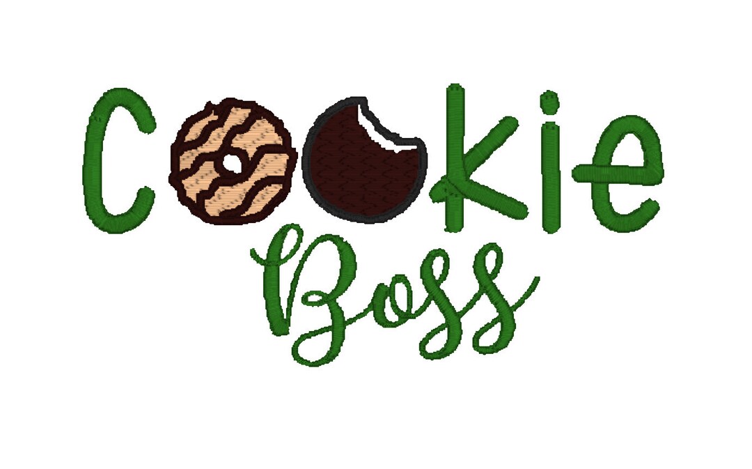 Cookie Boss Embroidery File - Etsy