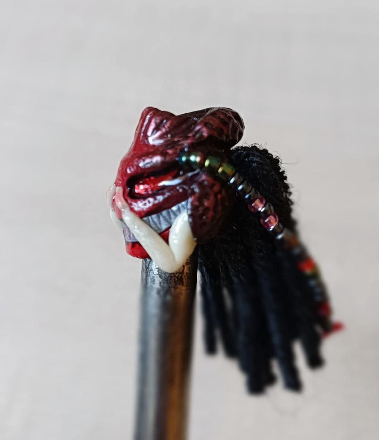 Predator Dread Bead, Alien Hunter Dreadlock Bead, Sci Fi Horror Hair ...
