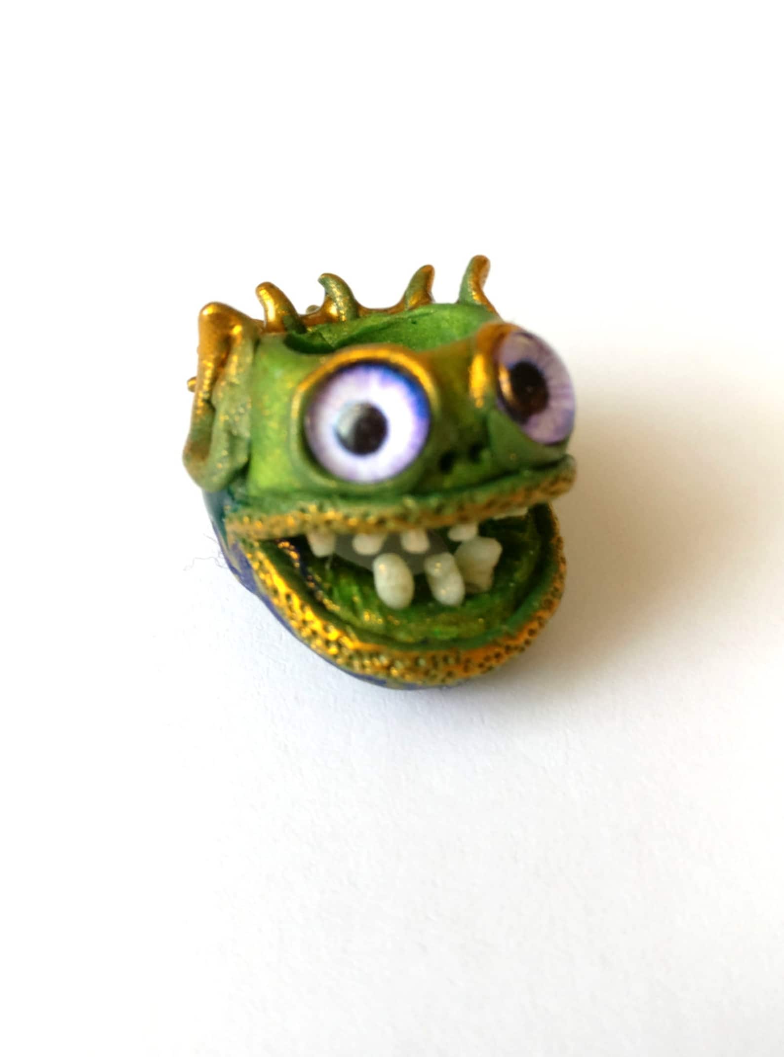Monsters recreative faces Halloween mini sculpture | Etsy