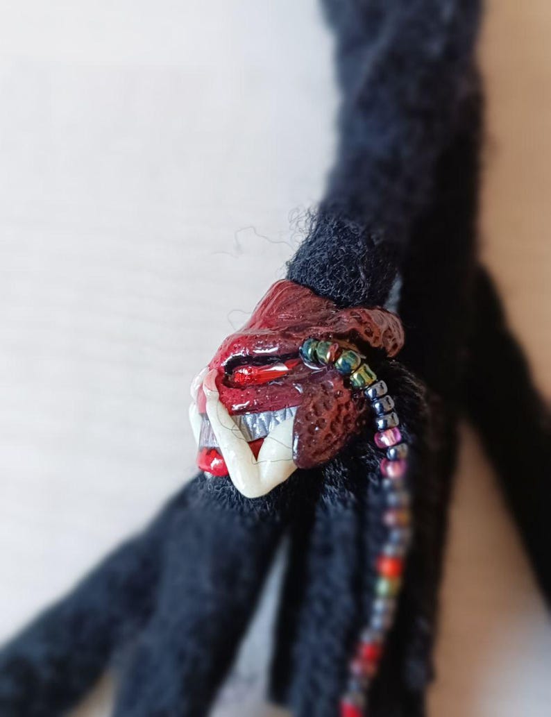Predator Dread Bead, Alien Hunter Dreadlock Bead, Sci Fi Horror Hair ...