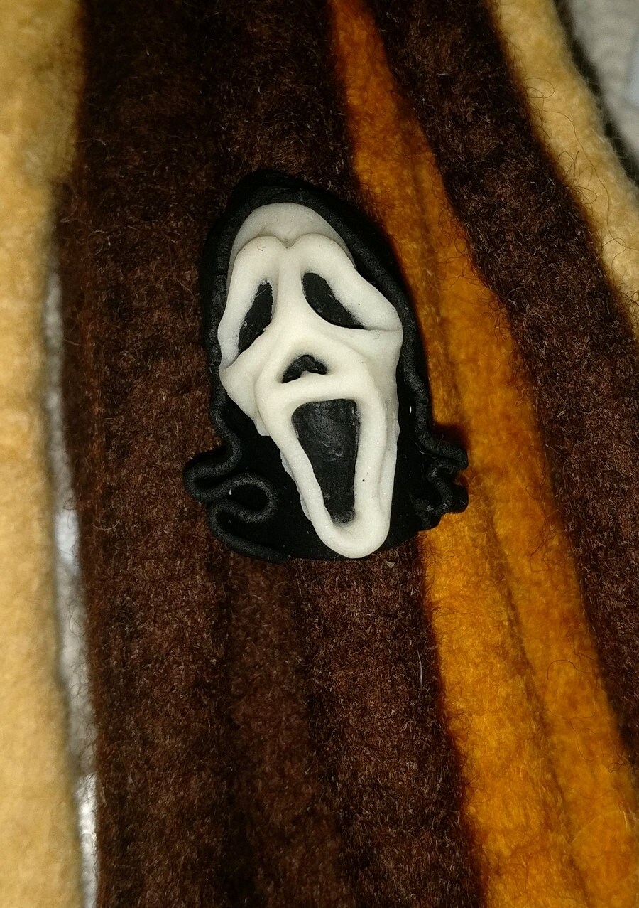 Scream, Screaming Mask, Glow in the Dark, Horror Style, White and Black ...