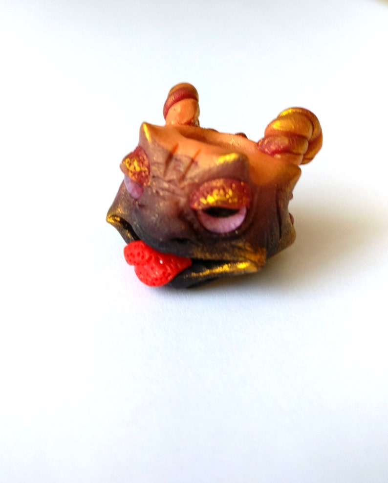 Monsters, Recreative Faces, Halloween, Mini Sculpture, Dreadlock Bead ...