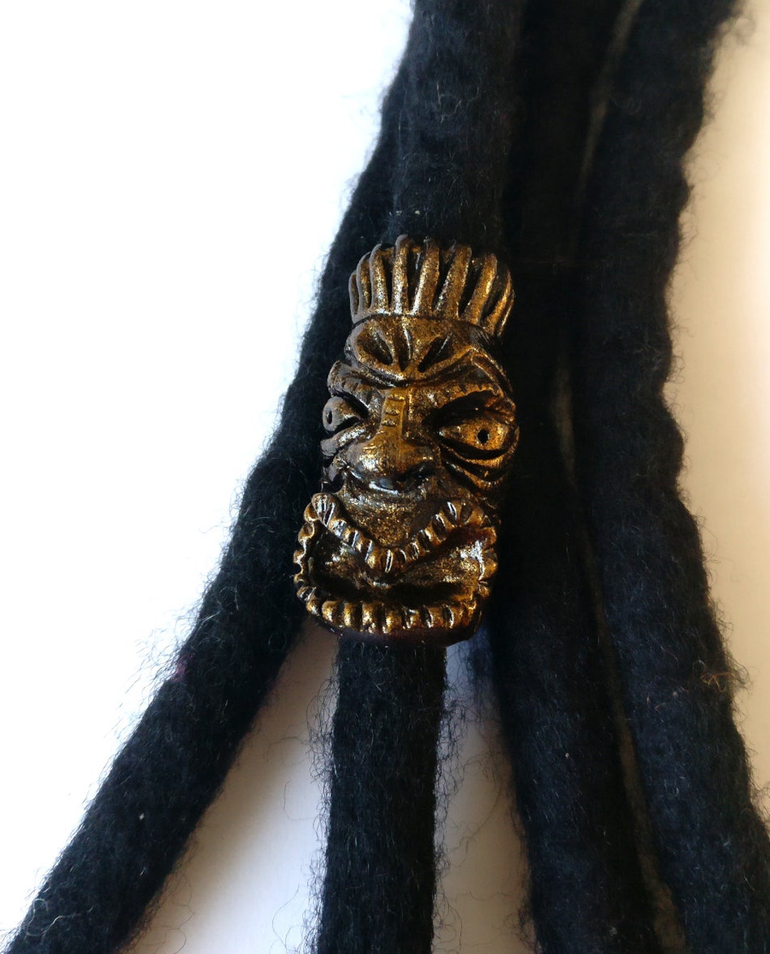 Tiki, Hawaiian God, Dread Decoration, Dreadlock Cuff, Hair Jewelry ...