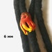 Octopus, Dreadlock Bead, Mini-sculpture, Animal Dreadlock Bead, Hair ...