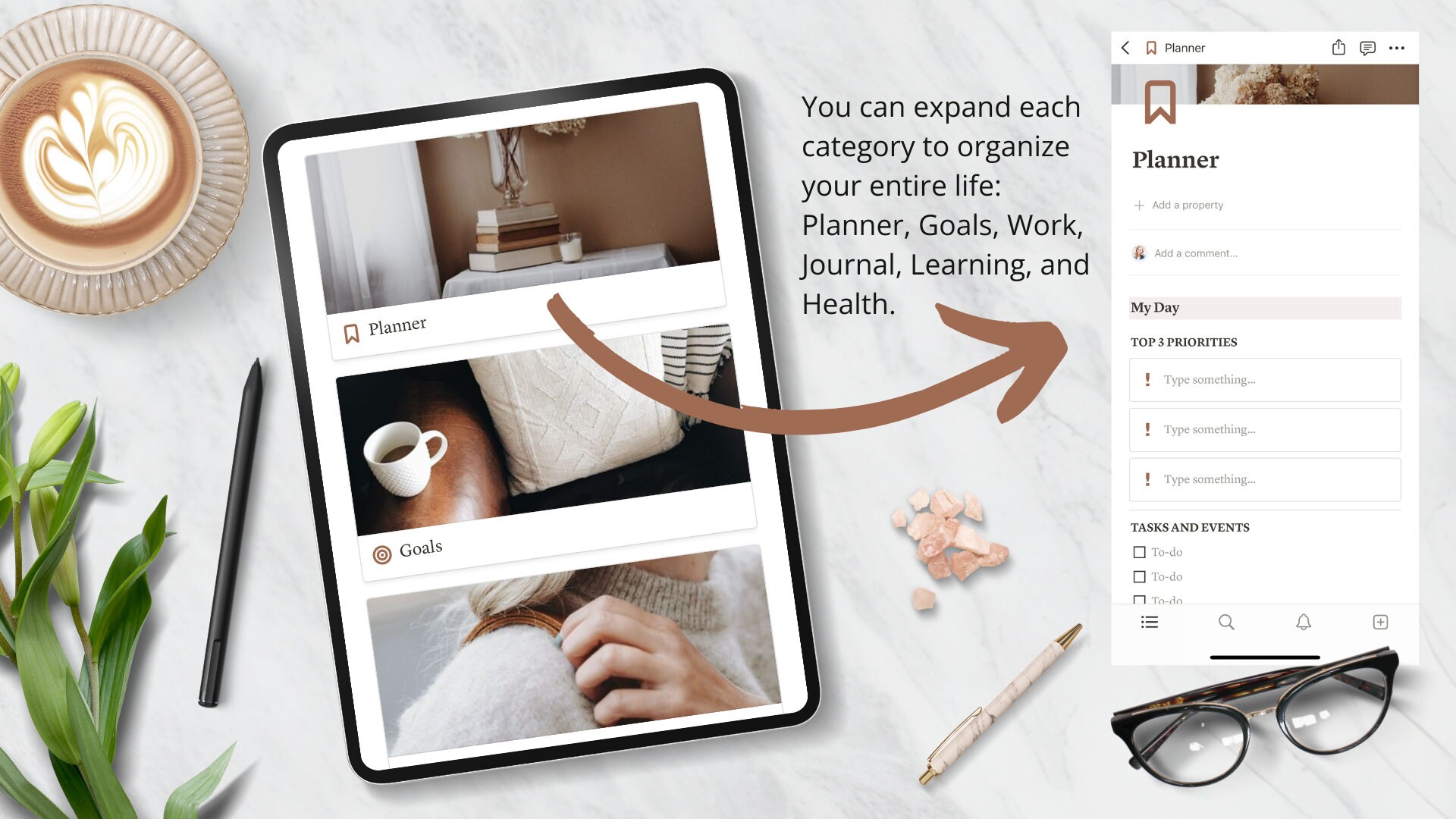 2024 Aesthetic Notion Dashboard Template | Notion Life Template ...