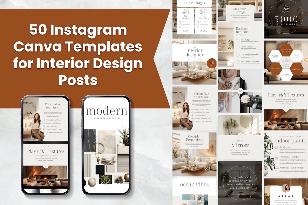 50 Interior Design Instagram Posts | Canva Templates for Interior ...