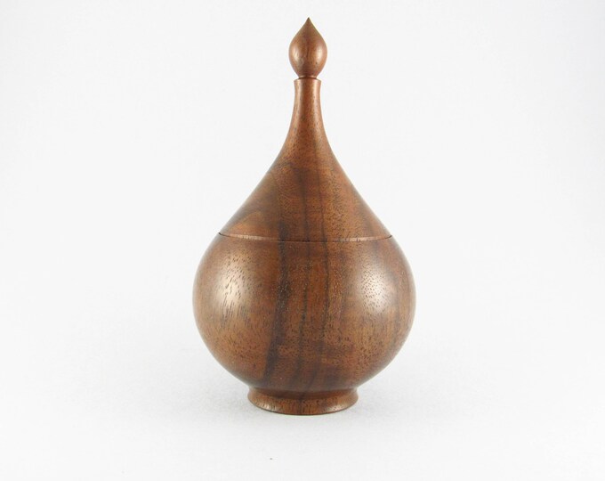 Claro Walnut Onion Finial Box - Etsy