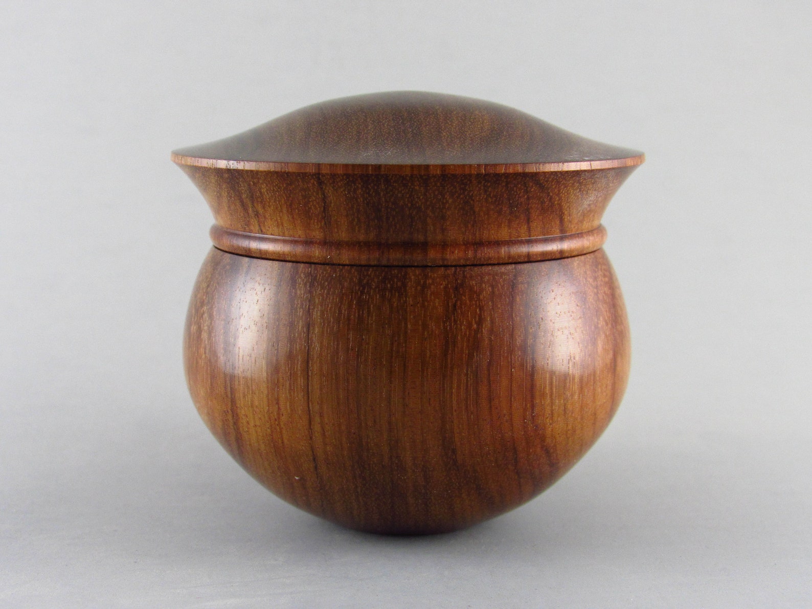 Granadillo Wood Lidded Box Threaded Lid - Etsy