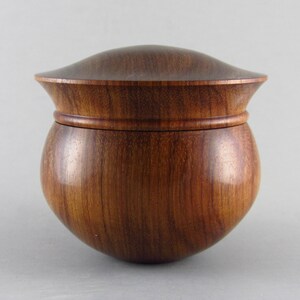 Granadillo Wood Lidded Box Threaded Lid - Etsy