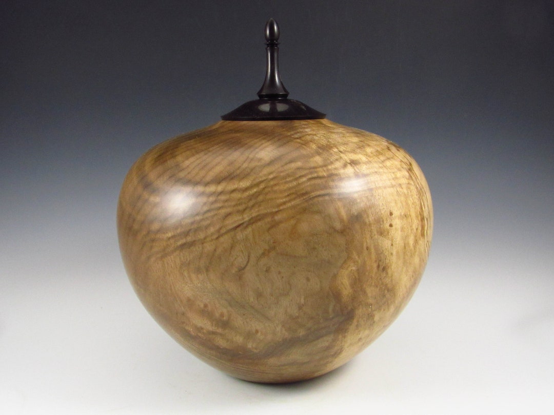 Spalted Curly Myrtle Cremation Urn | 180 Pound Capacity - Etsy