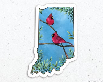 I Love Indiana Custom Vinyl Decal Sticker Choose Your Color - Etsy