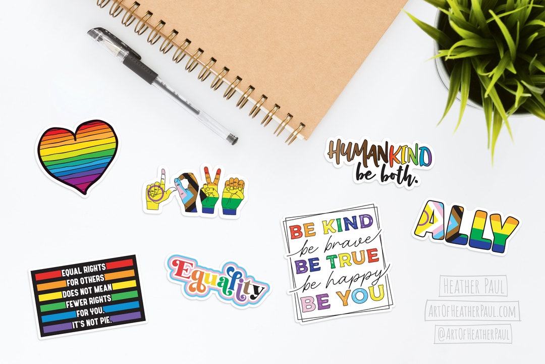 Pride Sticker Pack LGBTQIA Sticker LGBTQ Sticker Pride - Etsy