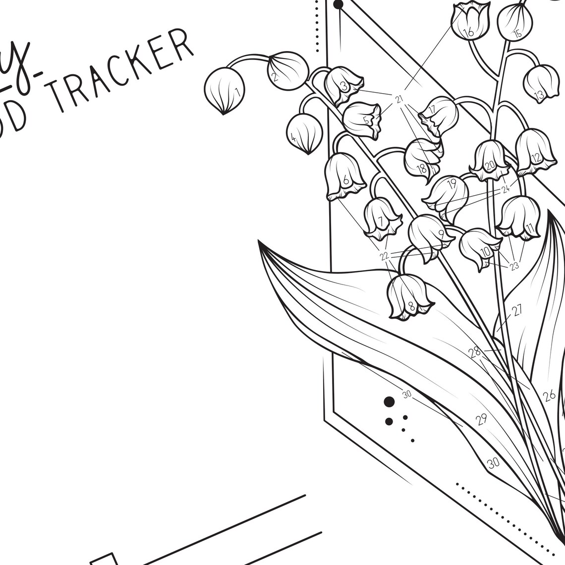 May Mood Tracker, Dot Journal, Letter, A4, A5, Printable, Digital ...