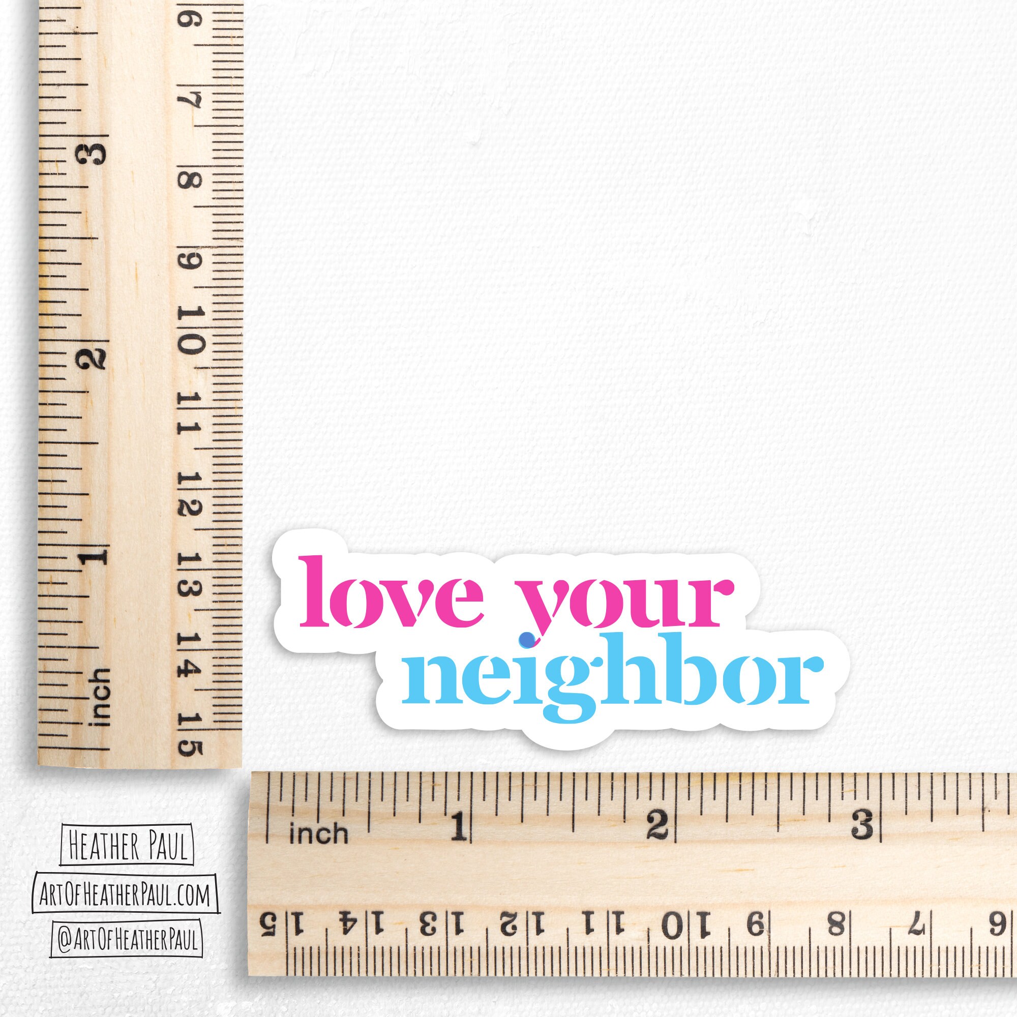 Love Your Neighbor Sticker Kindness Stickers Kindess - Etsy