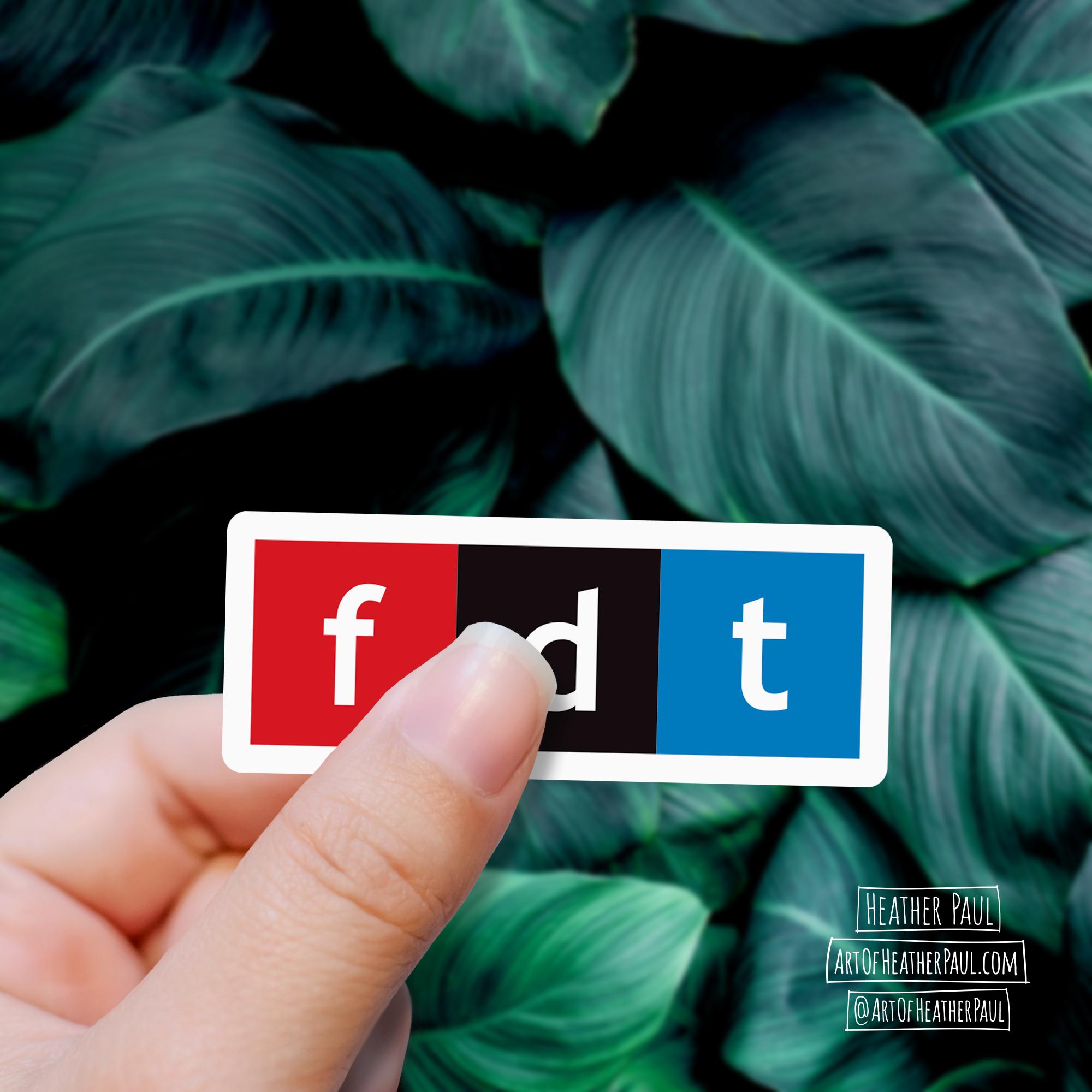 FDT NPR Parody Sticker, Resist Sticker, Anti Oligarchy, Anti Trump ...