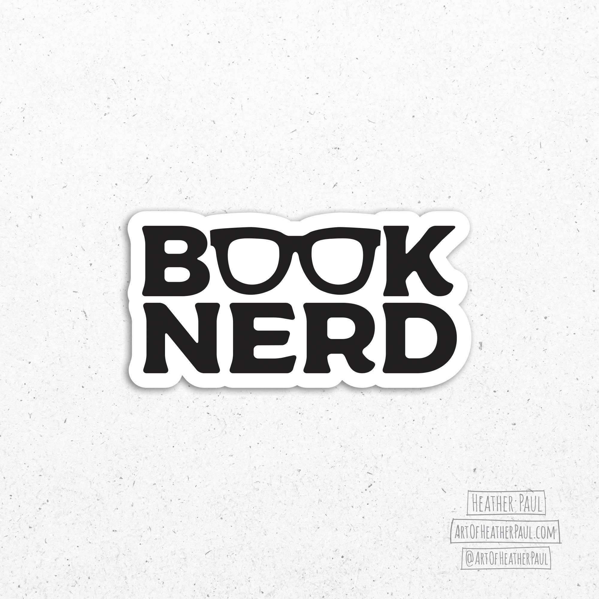 Book Nerd Sticker, Book Lover Gift, Book Lover Stickers, Reader Gift ...