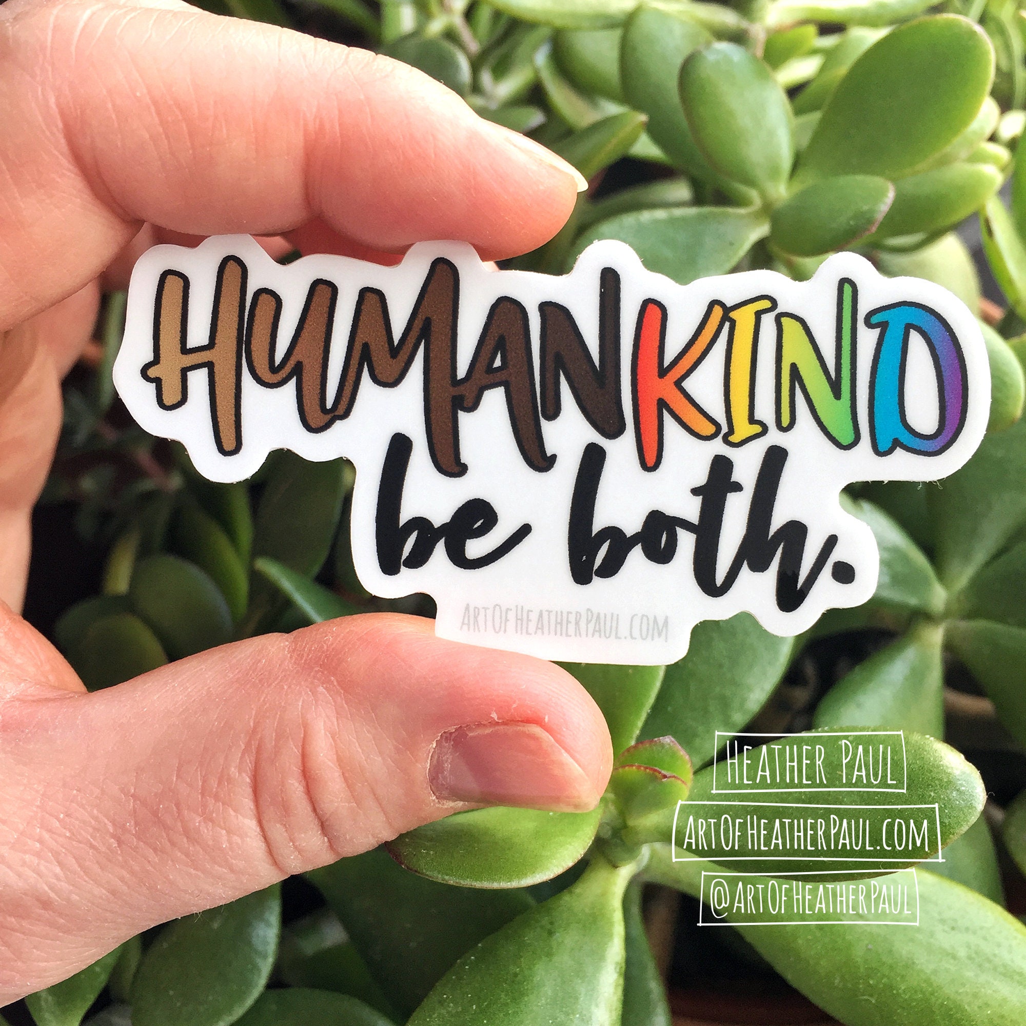 Humankind Be Both Sticker Be Kind Sticker Kindness Feel | Etsy
