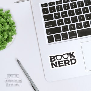 Book Nerd Sticker, Book Lover Gift, Book Lover Stickers, Reader Gift ...