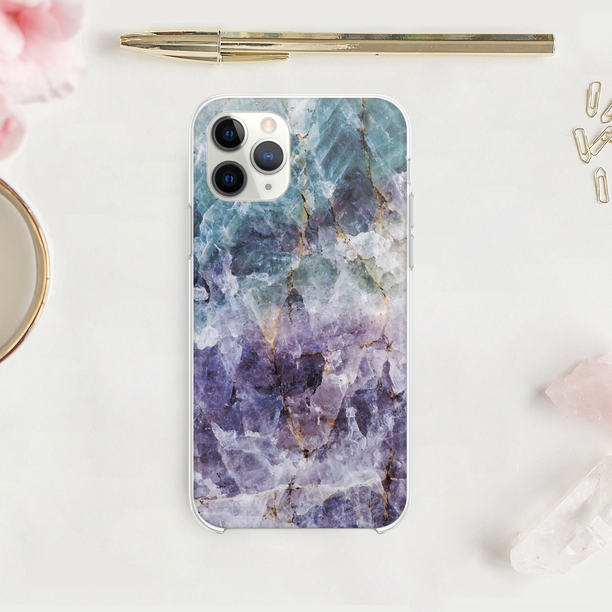 Purple Marble iPhone 11 Case Stone Granite Iphone 11 Pro Case | Etsy