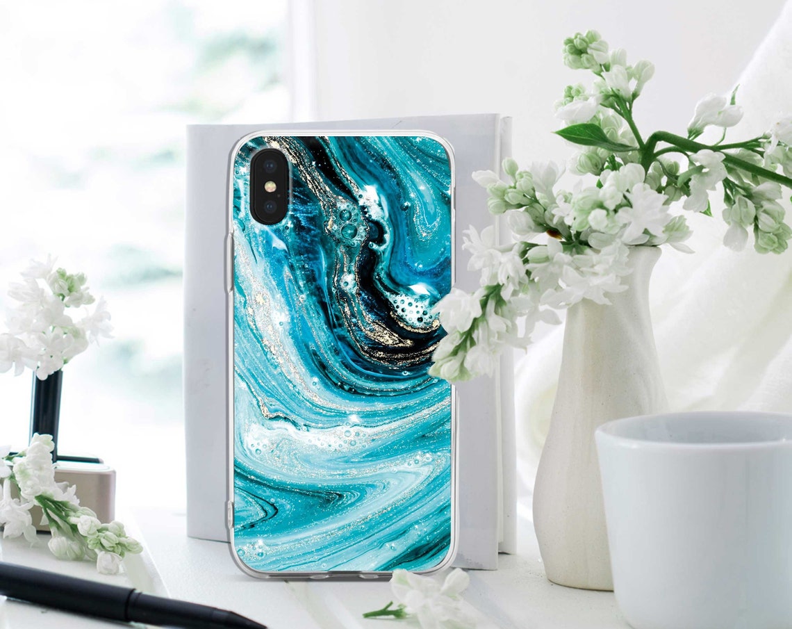 Ocean Waves Iphone X Case Iphone 8 Plus Marble Iphone 7 Plus - Etsy