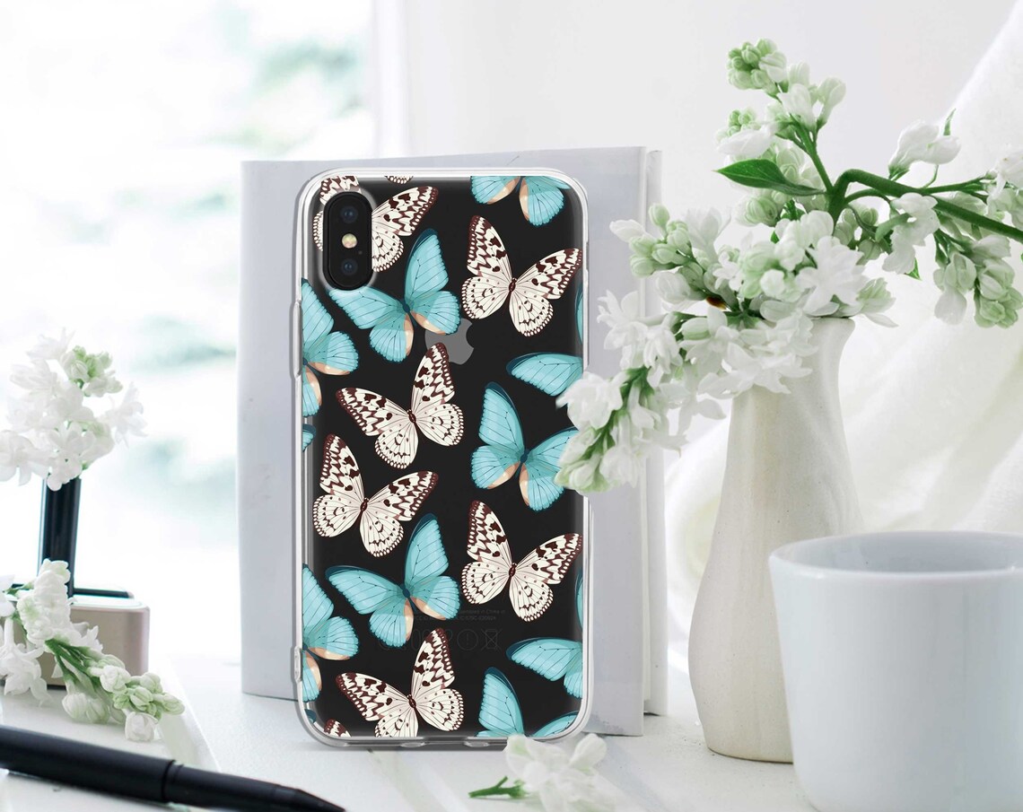 Butterflies Case Iphone X Case Iphone 8 Case Night Butterfly - Etsy