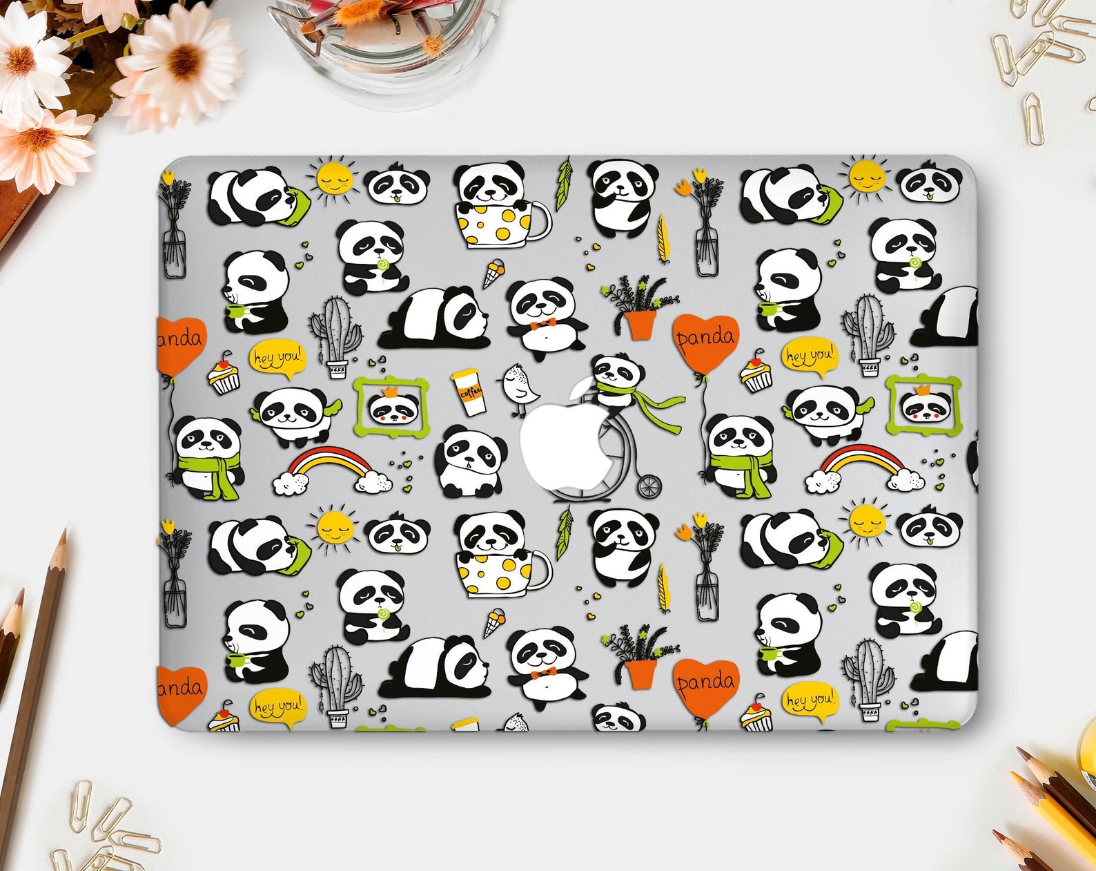 Panda Bears Macbook Pro 16 Case 2019 Macbook Air 13 Inch Case | Etsy