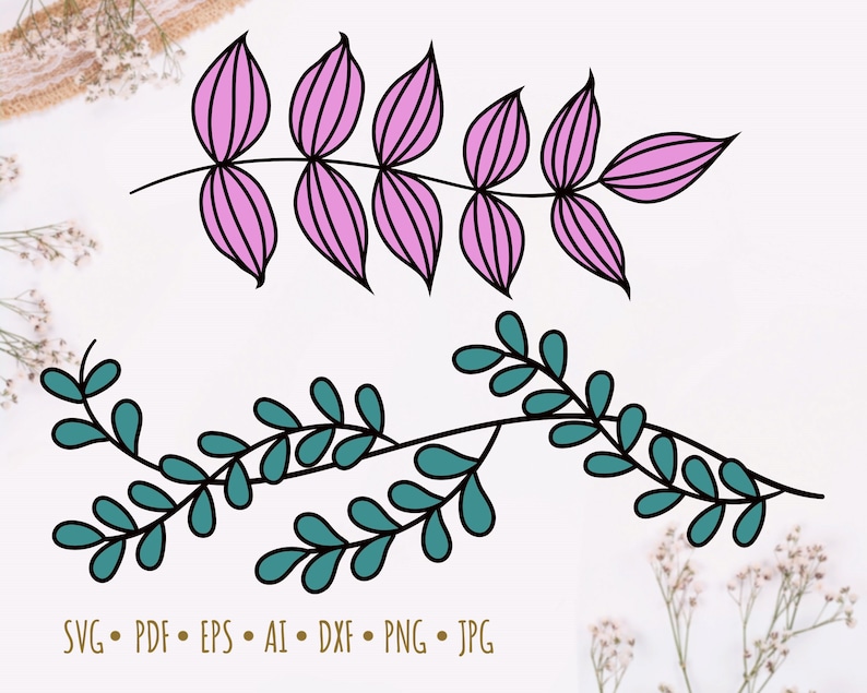 Leaf Svg File Leaves Svg File Branches Svg File Leaves Clip - Etsy
