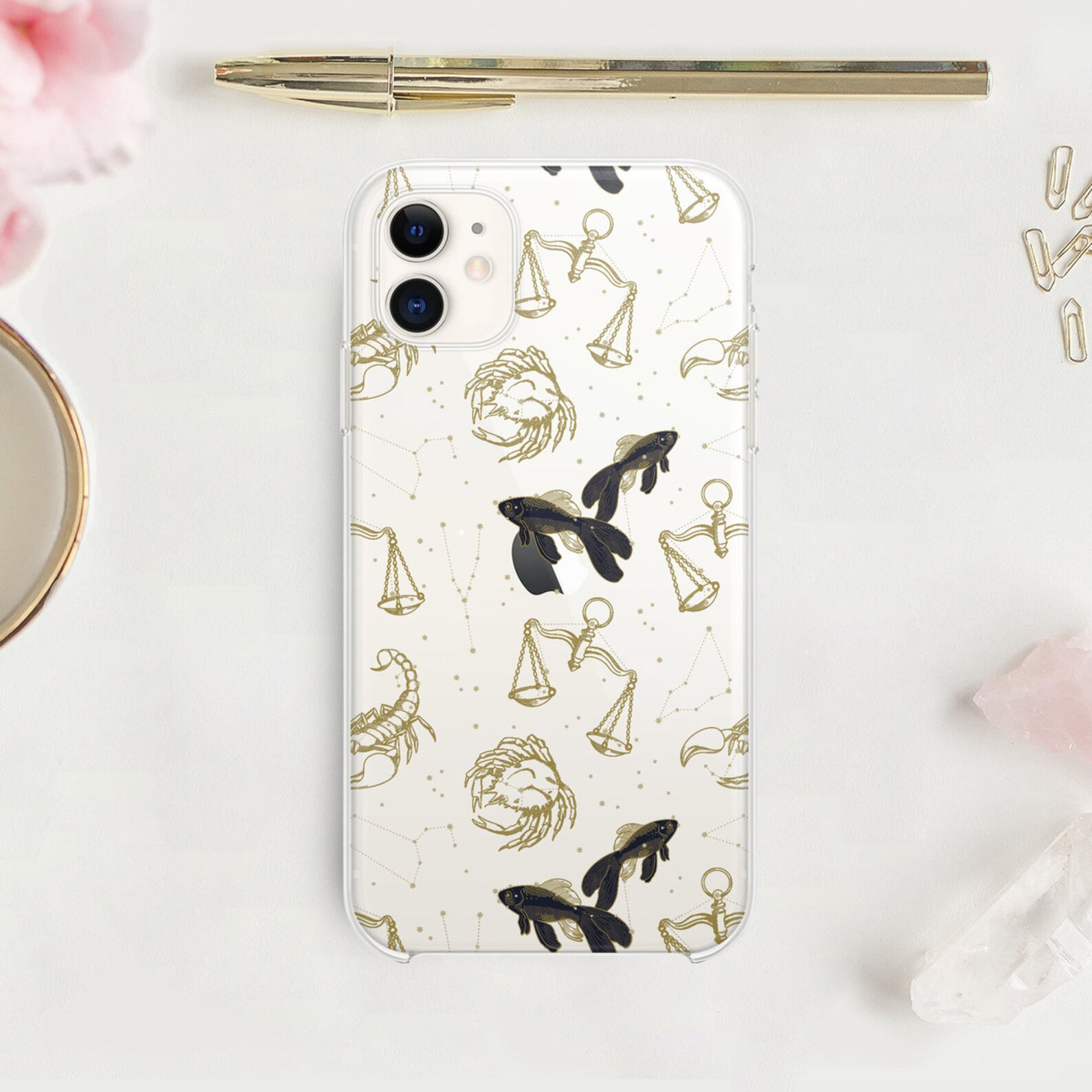 Zodiacs Libra Pisces Scorpio Apple Case Iphone 12 Iphone 12 - Etsy