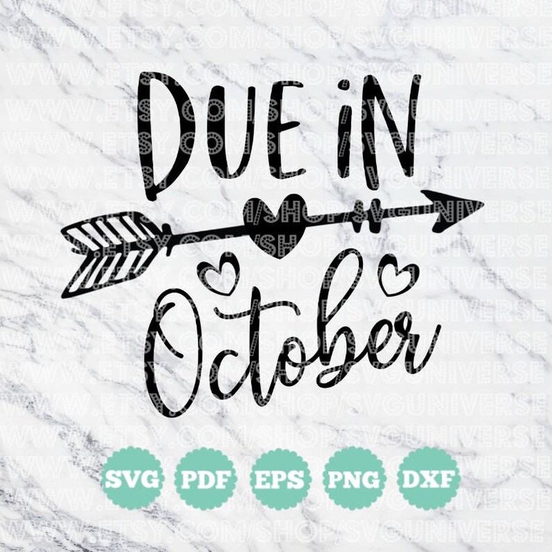 Due in October | (maternity/pregnancy) SVG Cut Files - Dxf - Eps - SVG ...