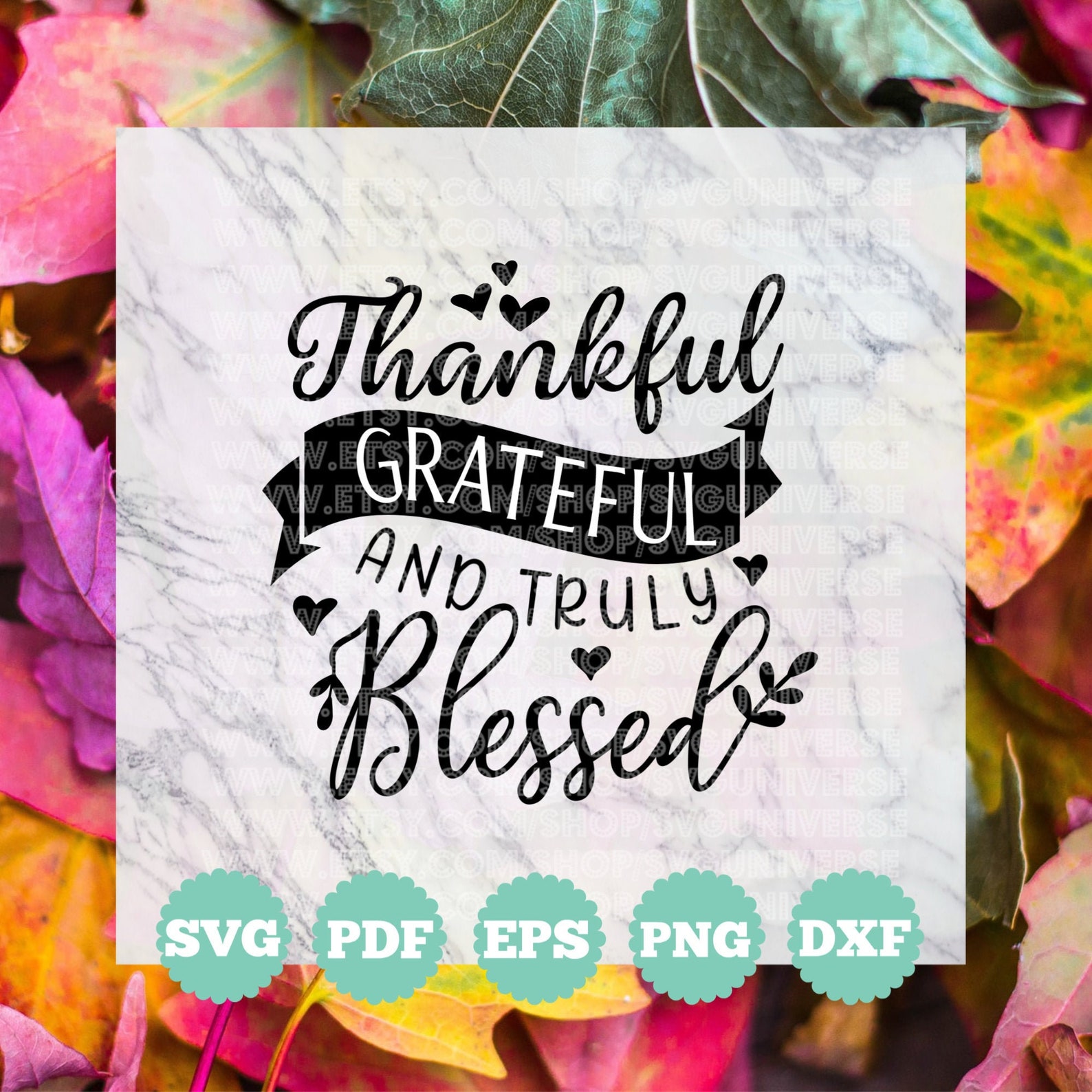 Thankful Grateful and Truly Blessed - Etsy