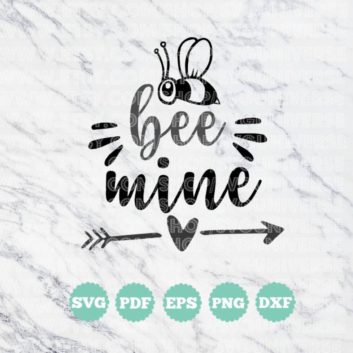 Bee Mine (be Mine) | SVG Vinyl Cutting Files - Dxf - Eps - SVG - Pdf - Etsy