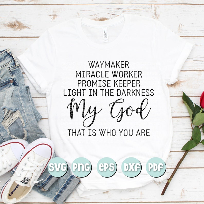Waymaker Miracle Worker That is Who You Are Christian Song - Etsy