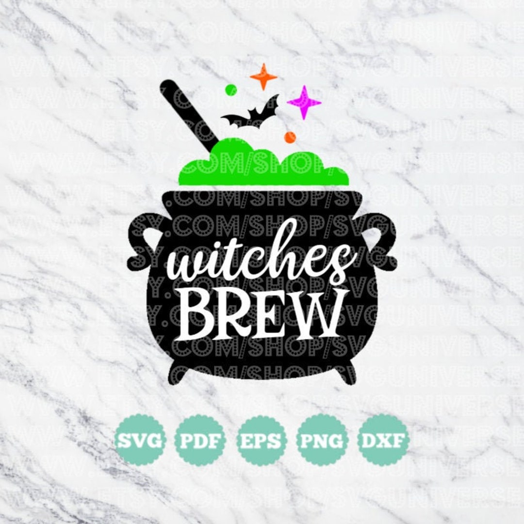 Witches Brew (cauldron) | Halloween SVG Vinyl Cutting Files - Dxf - Eps ...