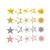 Stars (gold, Gold Glitter, Silver Glitter, and Rose Gold) 300 DPI | PNG ...