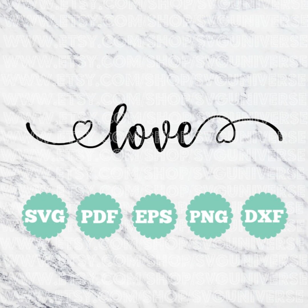 Love Valentine/wedding/marriage SVG SVG Cut Files Dxf - Etsy