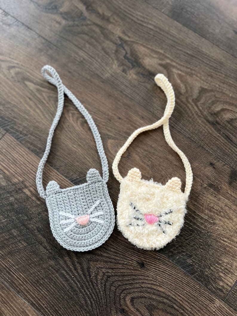 Crochet Cat Bag Pattern Cat Purse Crochet Pattern Toddler - Etsy